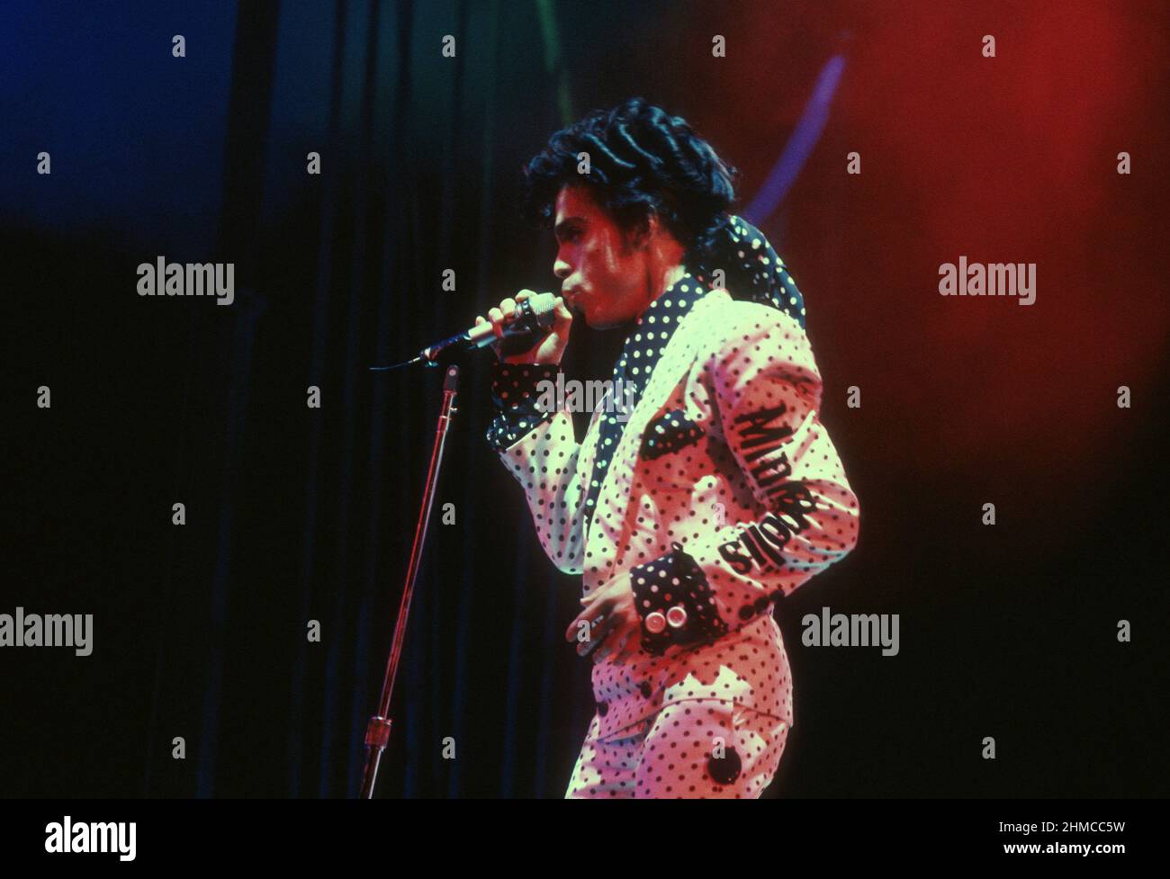 Prince on stage performing circa 1988 Credit: Jeffrey Mayer/ Rock ...
