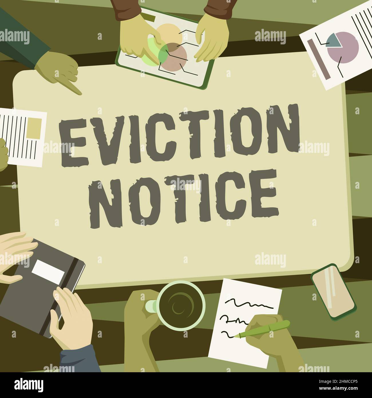 Text showing inspiration Eviction Notice. Business concept an advance ...
