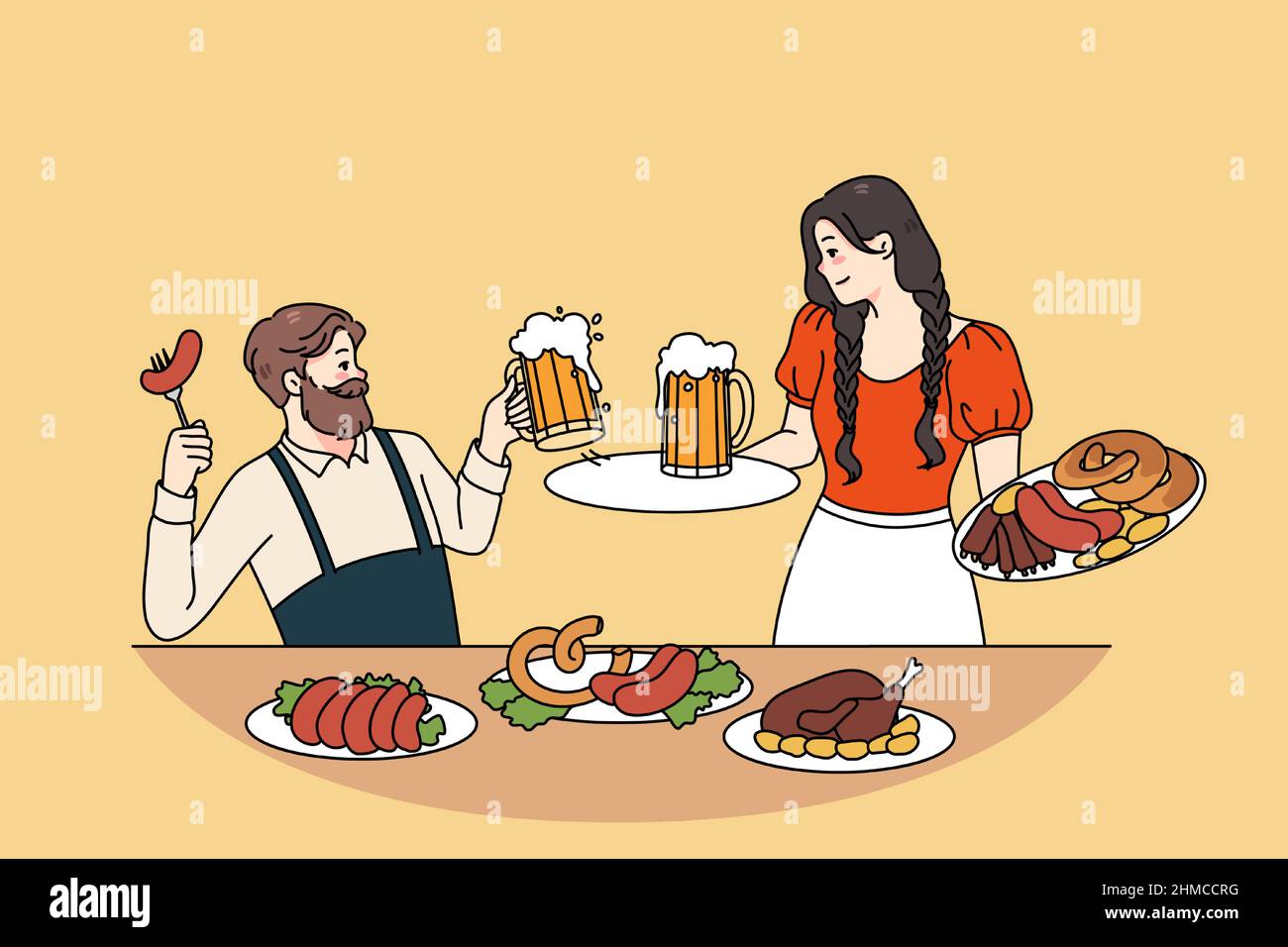 German celebrations Stock Vector Images - Alamy
