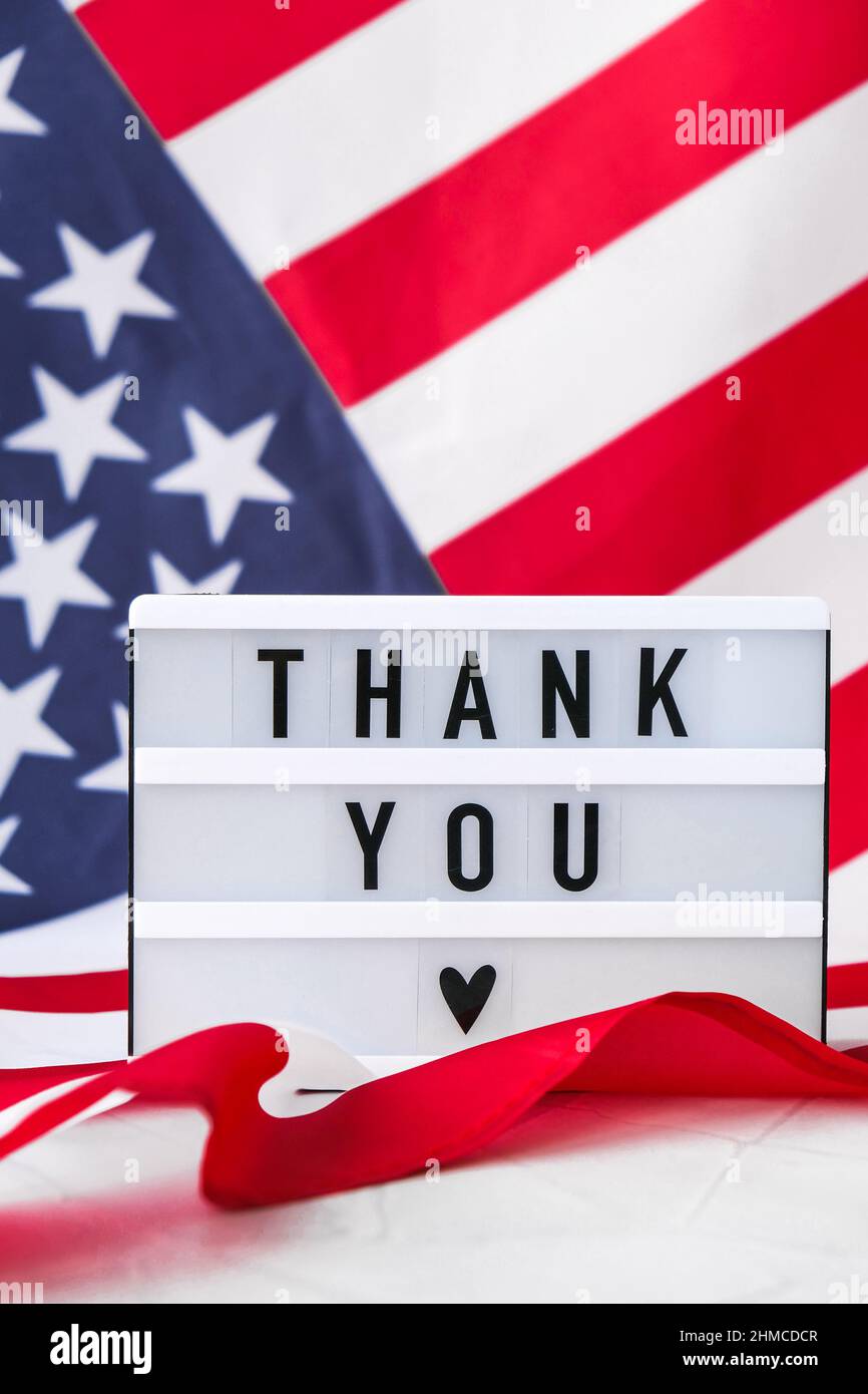 American Flag Thank You