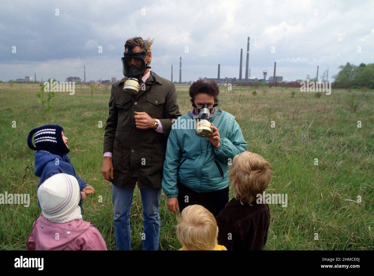Allemagne de l'est pollution a Leuna Mai 1990 Stock Photo - Alamy