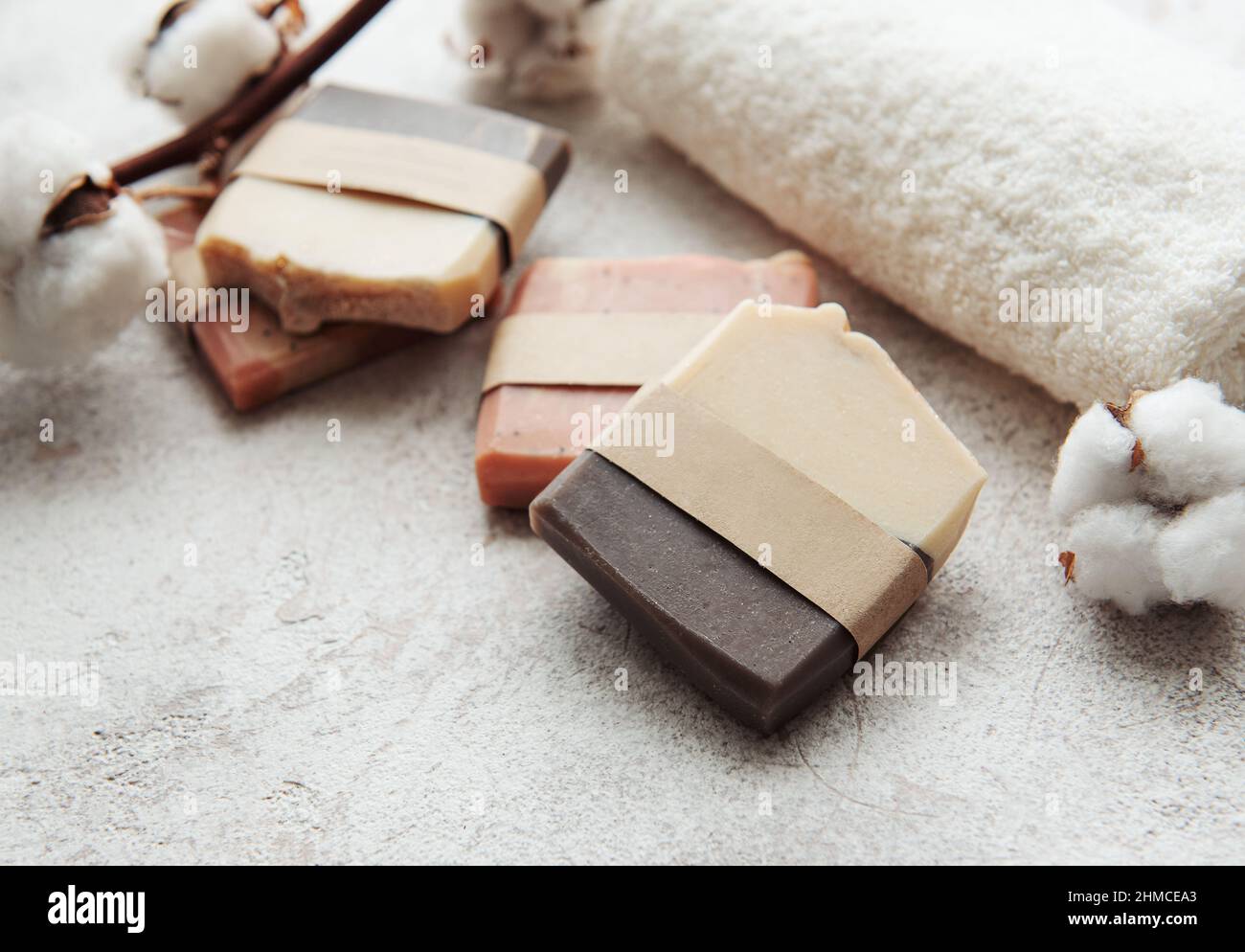 Soap bar cotton flowers hi-res stock photography and images - Alamy