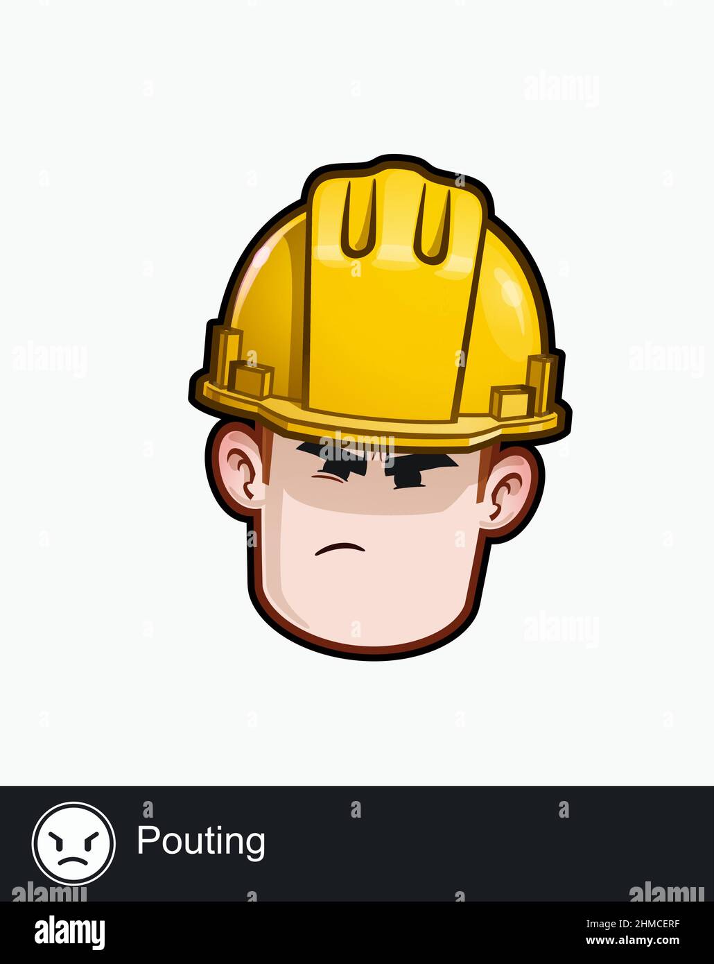 Angry mad pouting Stock Vector Images - Alamy