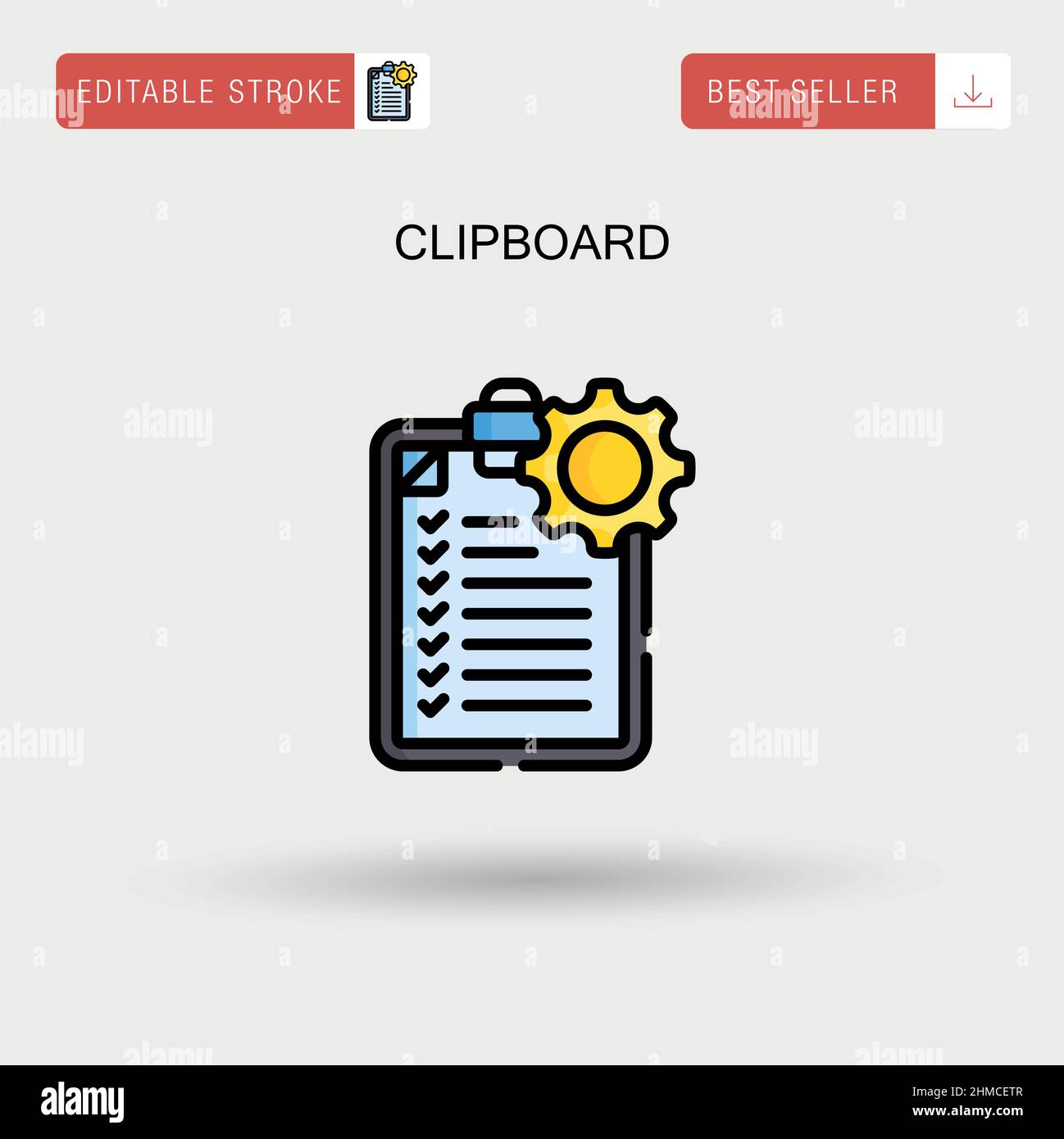 Clip board icon hi-res stock photography and images - Alamy