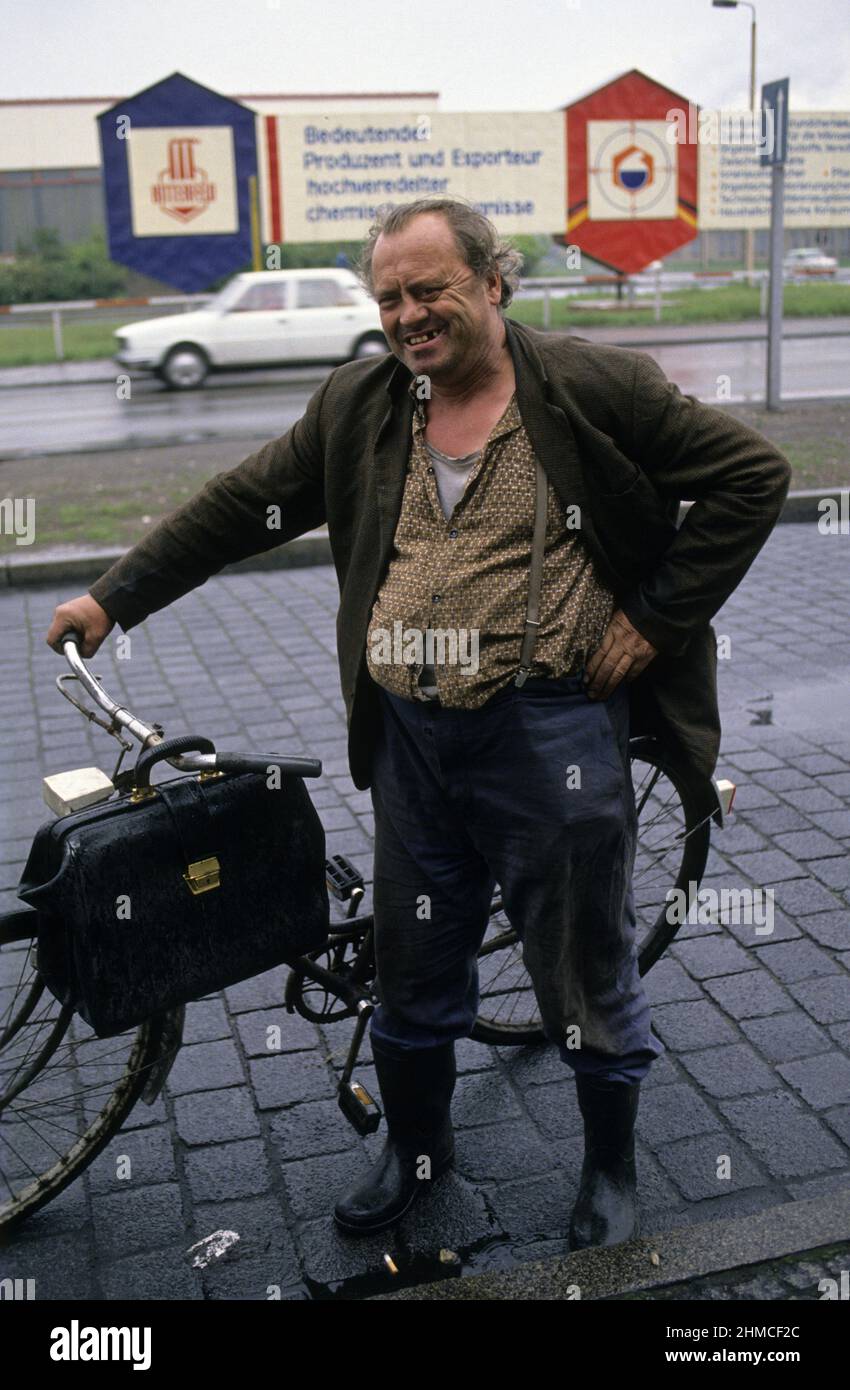 Allemagne de l'est pollution a Bitterfeld Mai 1990 Stock Photo - Alamy