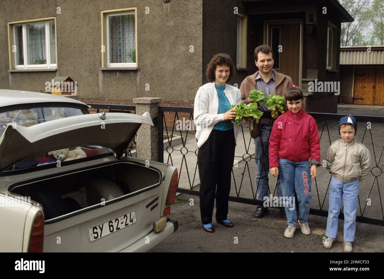 Allemagne de l'est pollution a Bittefeld Mai 1990 Stock Photo - Alamy