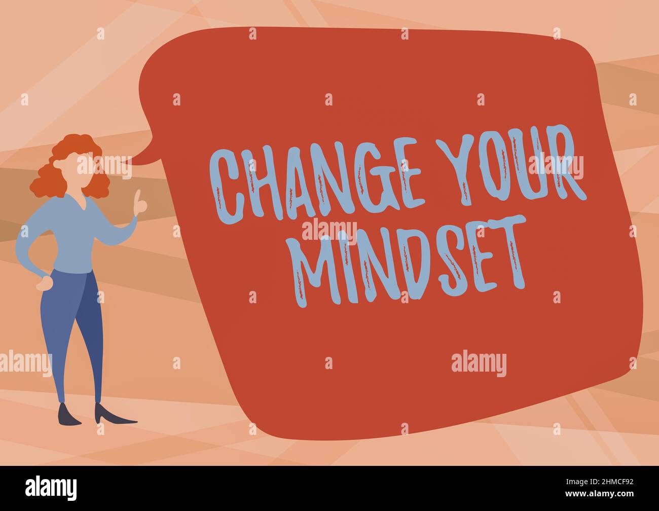 Hand writing sign Change Your Mindset. Internet Concept fixed mental ...