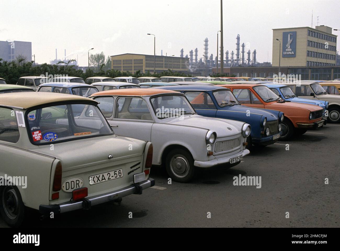 Allemagne de l'est pollution a LEUNA Mai 1990 Stock Photo - Alamy