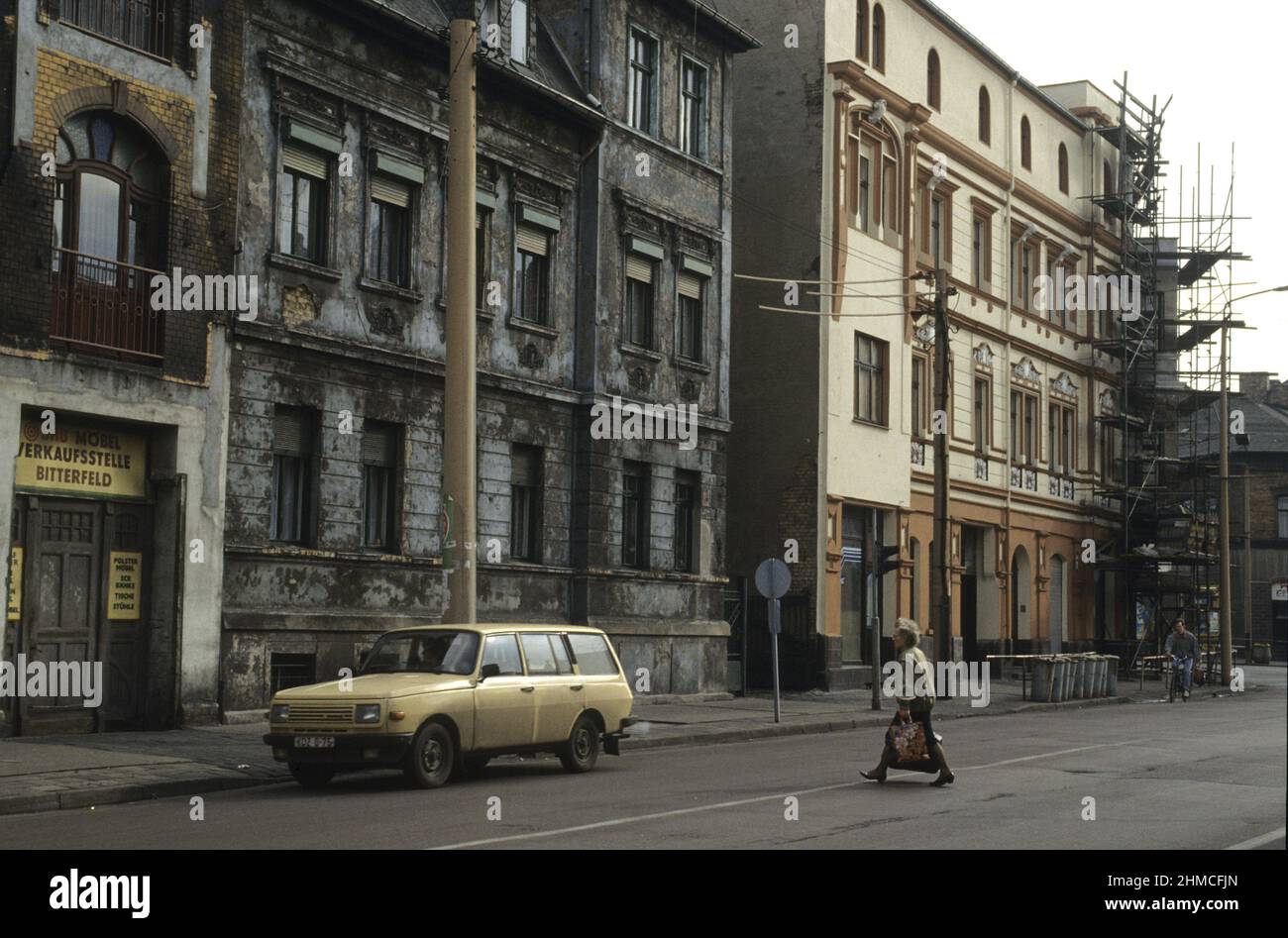 pollution Bitterfeld Mai 1990 East germany ex RDA 1991 people lignite ...