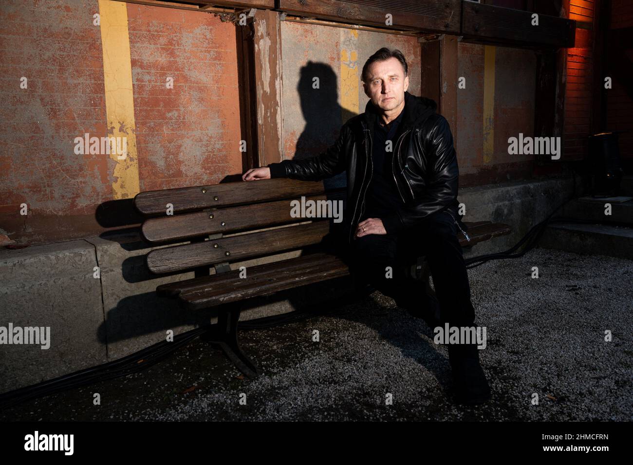 Russia actor Anton Yakovlev poses during a portrait session at the Television Festival of Luchon ...