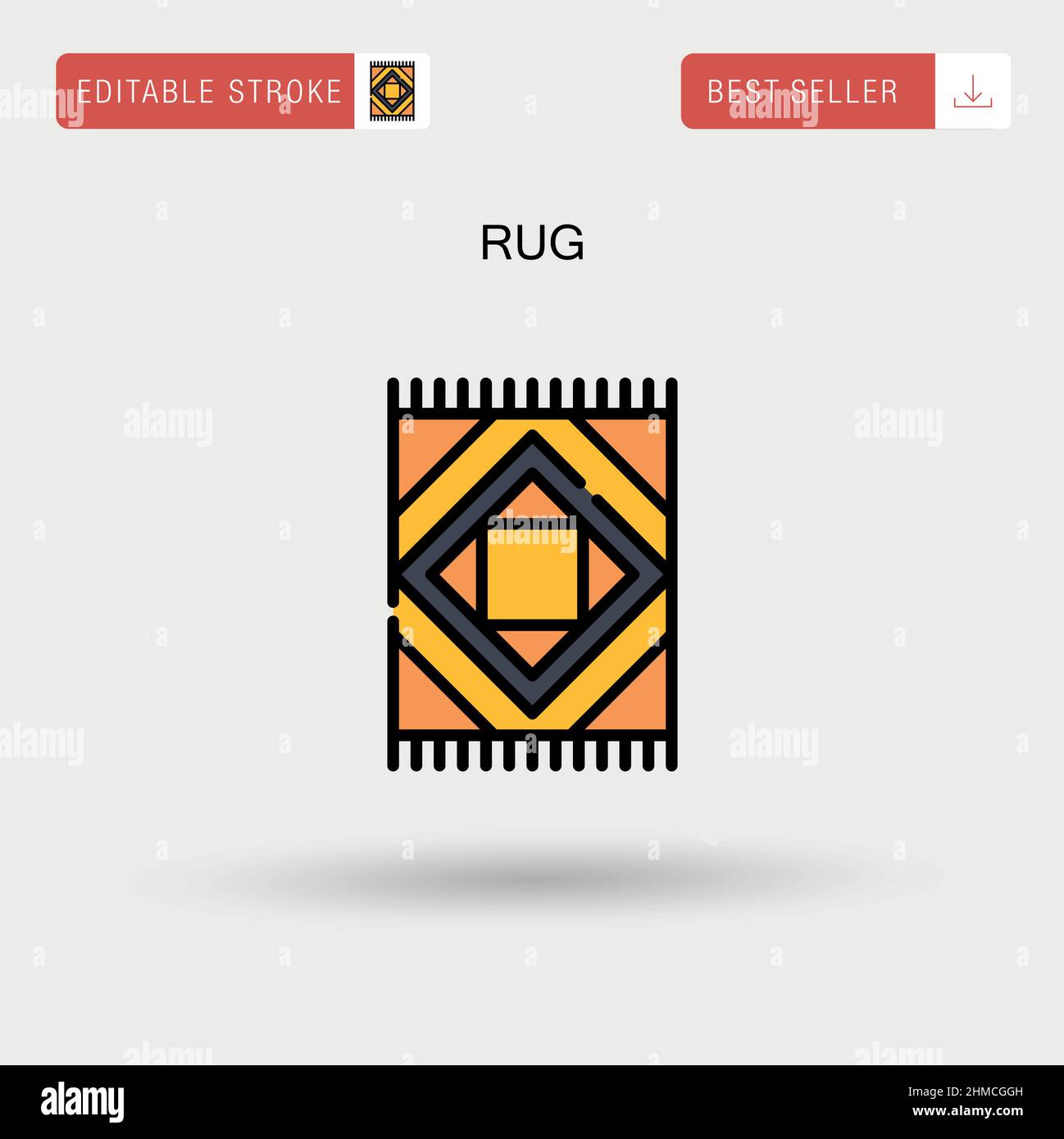 Rug Simple vector icon Stock Vector Image & Art - Alamy