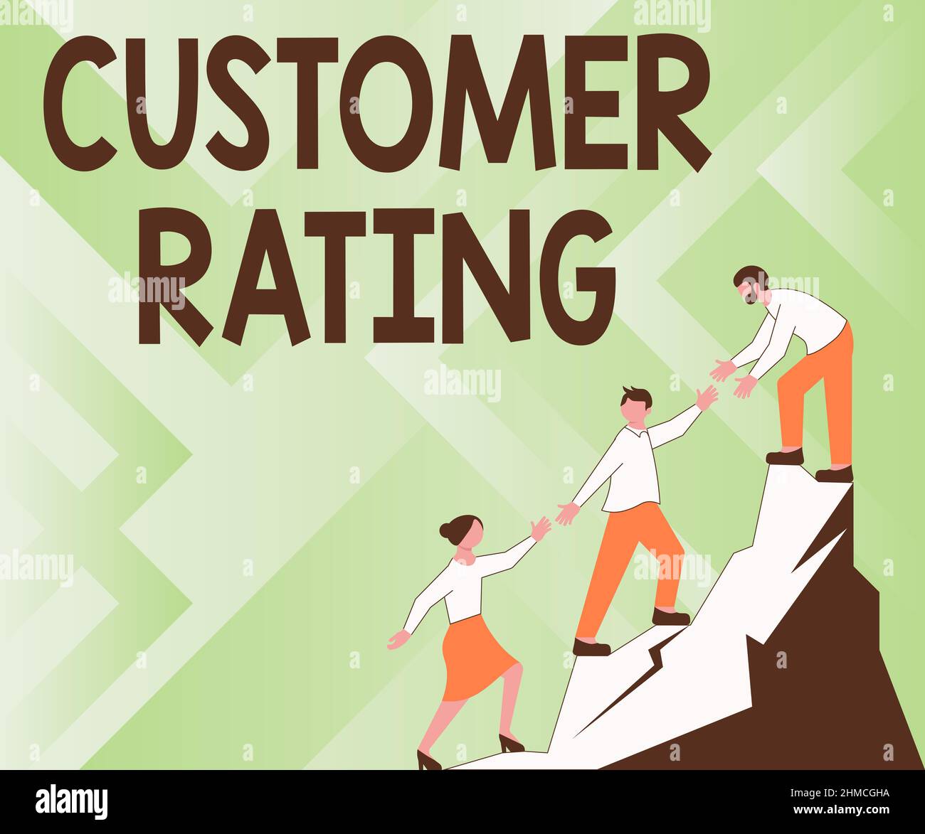 Sign displaying Customer Rating. Conceptual photo Each point of the ...