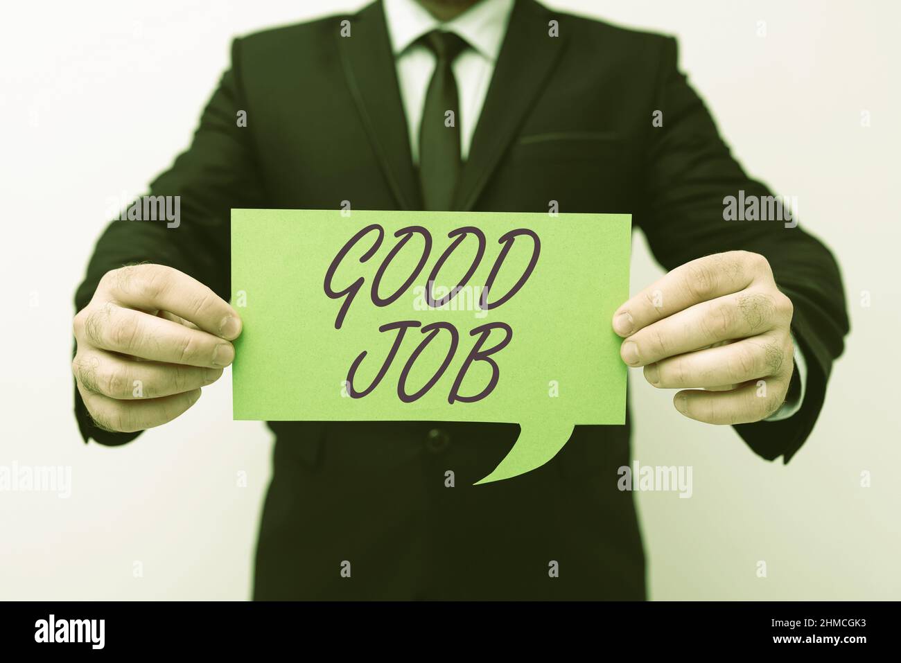 Text sign showing Good Job. Business overview used for praising someone ...