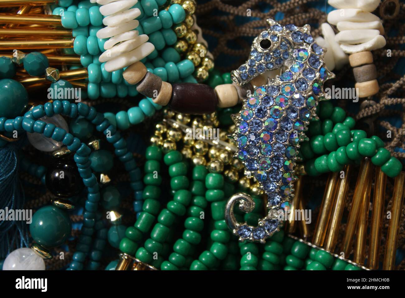 Mermaid Fashion With Jewelry and Fishing Net Stock Photo - Alamy