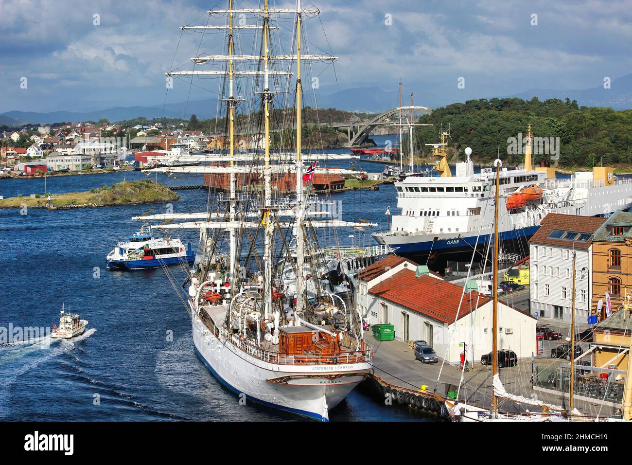 Stavanger Norwegian town with breathtaking landscapes beautiful fjords ...