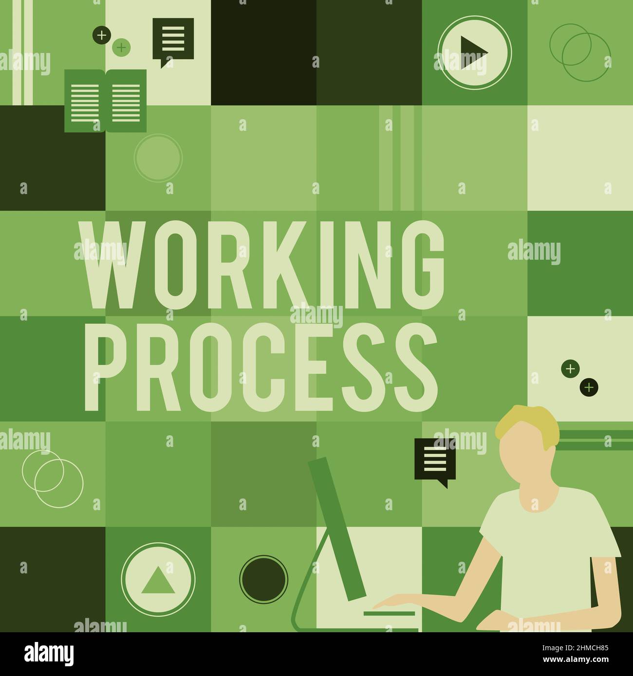 Inspiration showing sign Working Process. Conceptual photo Working ...