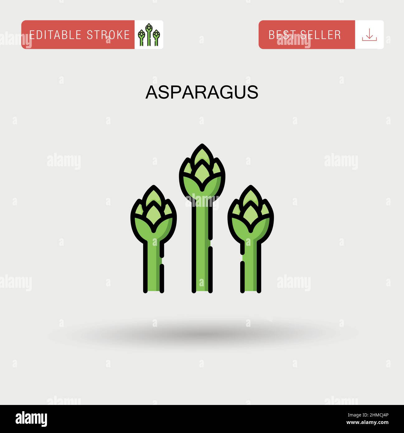 Asparagus plant Stock Vector Images - Alamy
