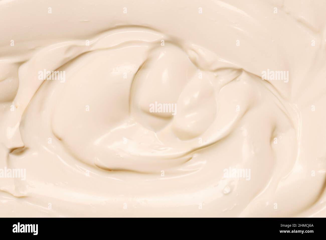 White whipped cream texture. Top view Stock Photo - Alamy