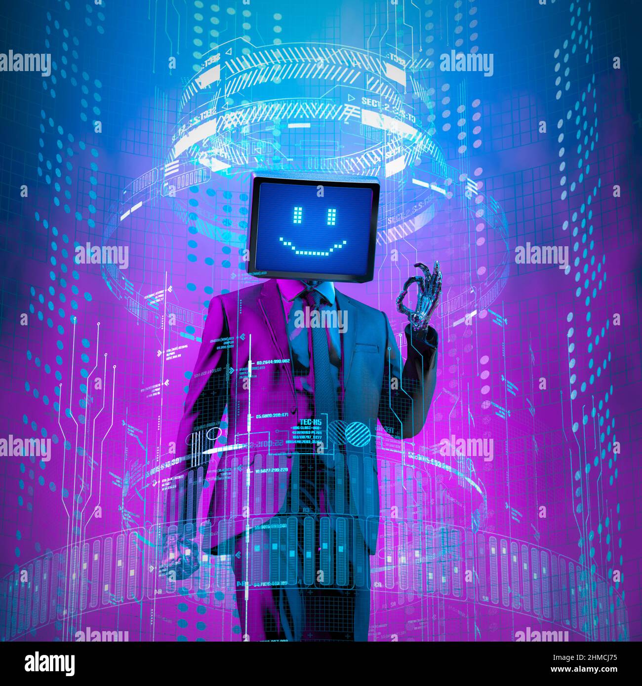 Smiley face computer screen hi-res stock photography and images - Alamy