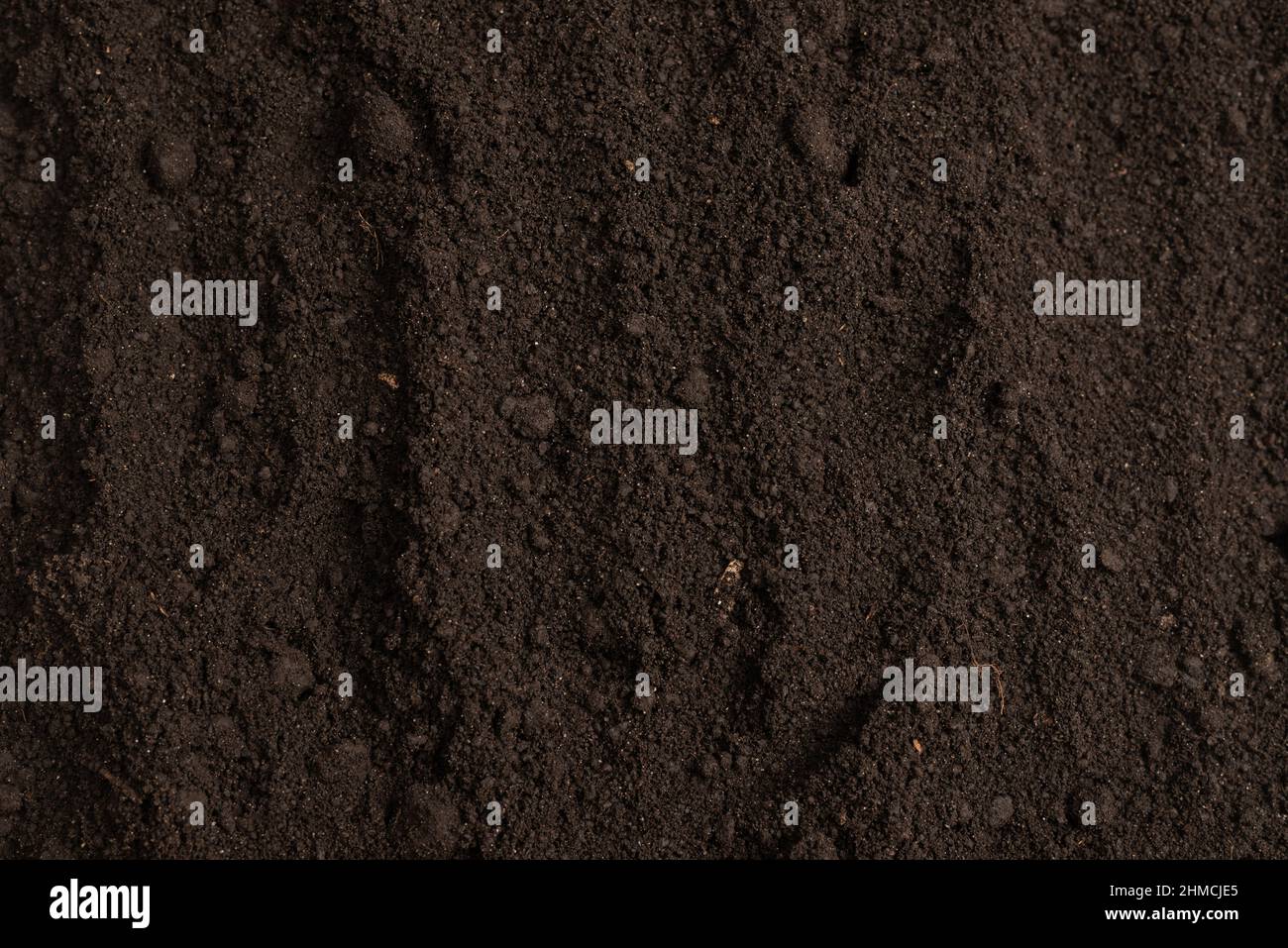 Black land for plant background. Top view Stock Photo - Alamy