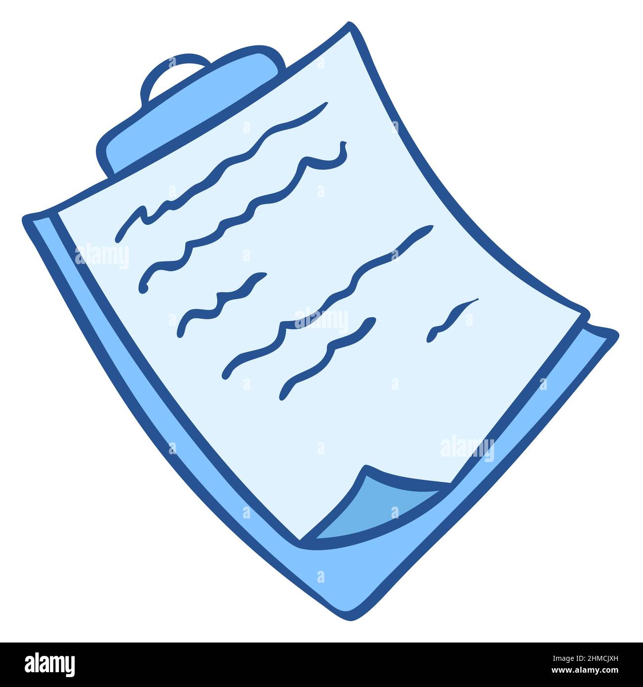 Hand drawn clinical analysis result, medical check in doodle style ...