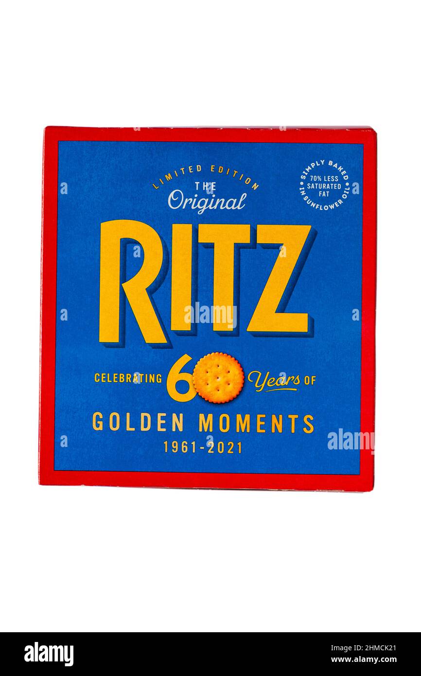 Box of Ritz limited edition the Original cracker, savoury biscuits ...