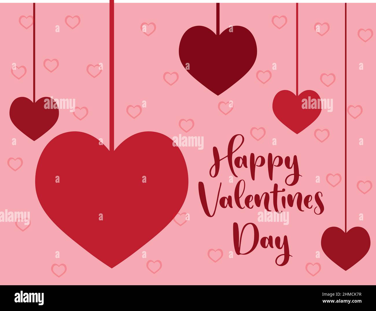 happy valentines day vector illustration Stock Vector Image & Art - Alamy