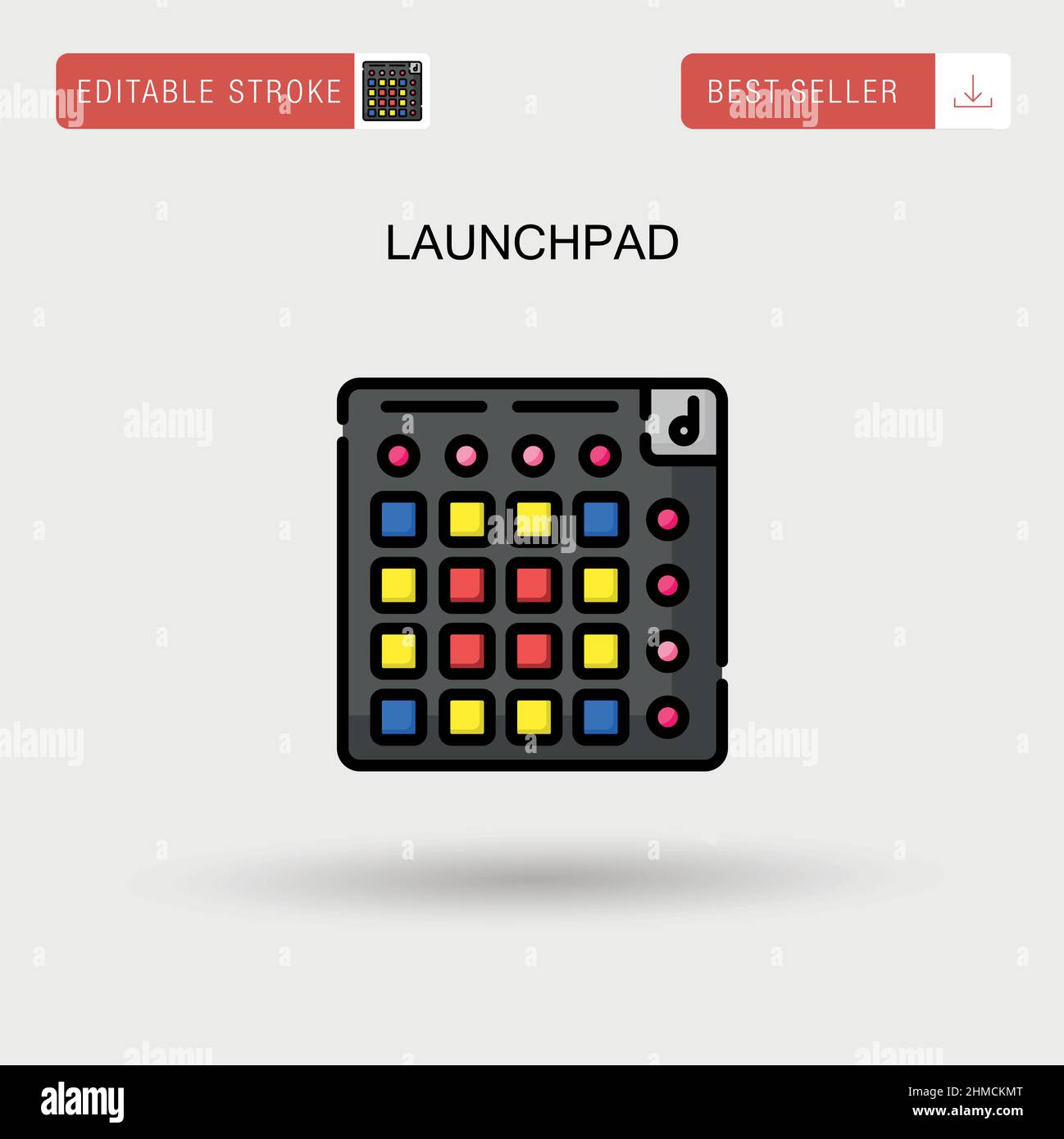 Launchpad Simple vector icon Stock Vector Image & Art - Alamy