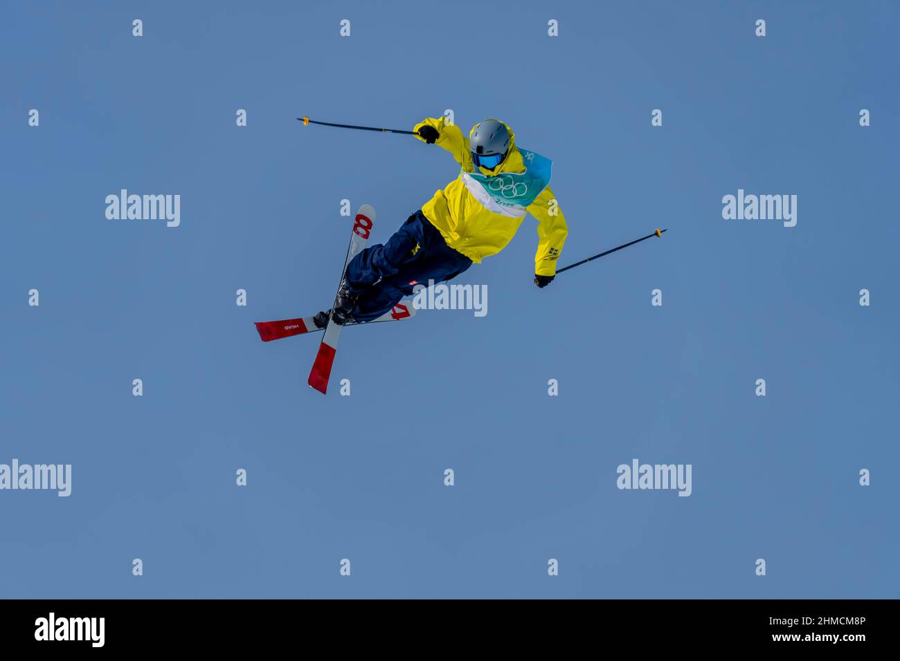 Beijing, Hebei, China. 9th Feb, 2022. Jesper TJADER, (Sweden) competes ...