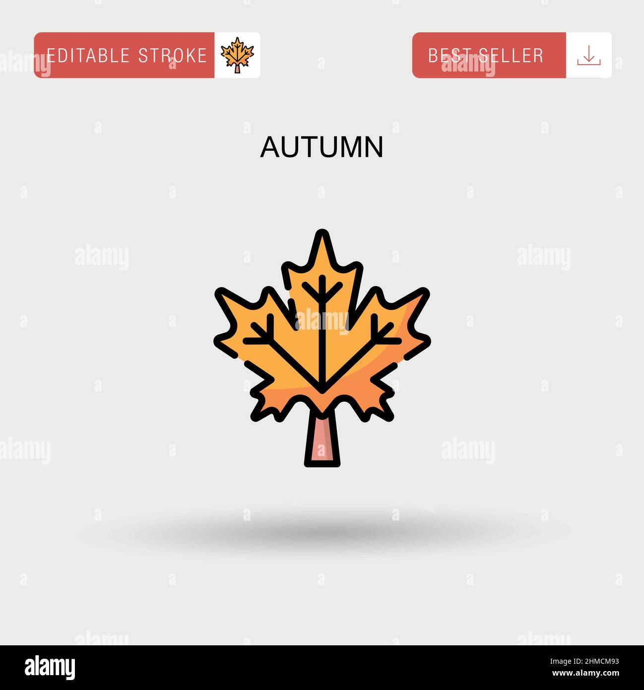 Autumn Simple vector icon Stock Vector Image & Art - Alamy