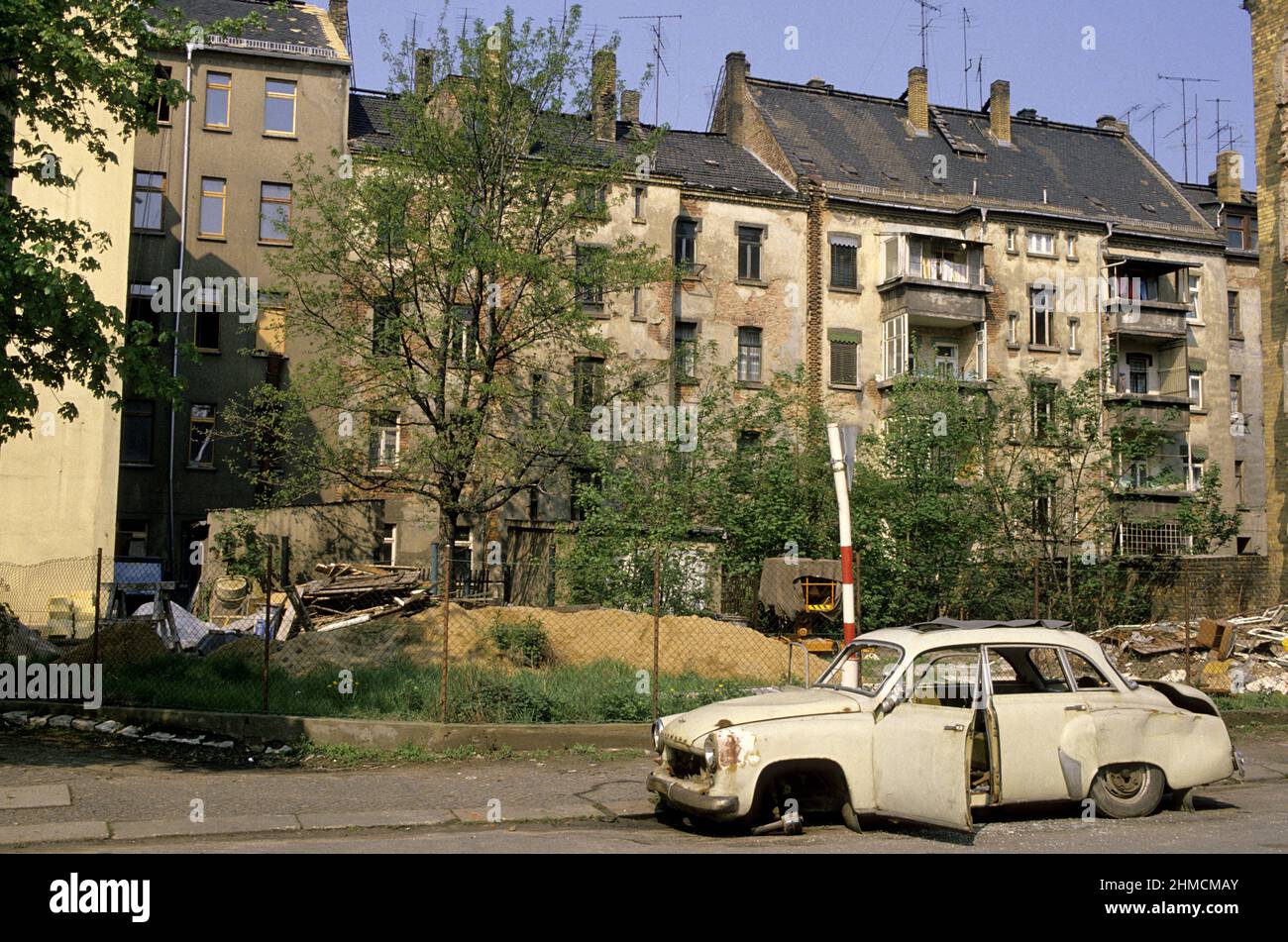 Allemagne de l'est pollution a leipzig Mai 1990 Stock Photo - Alamy