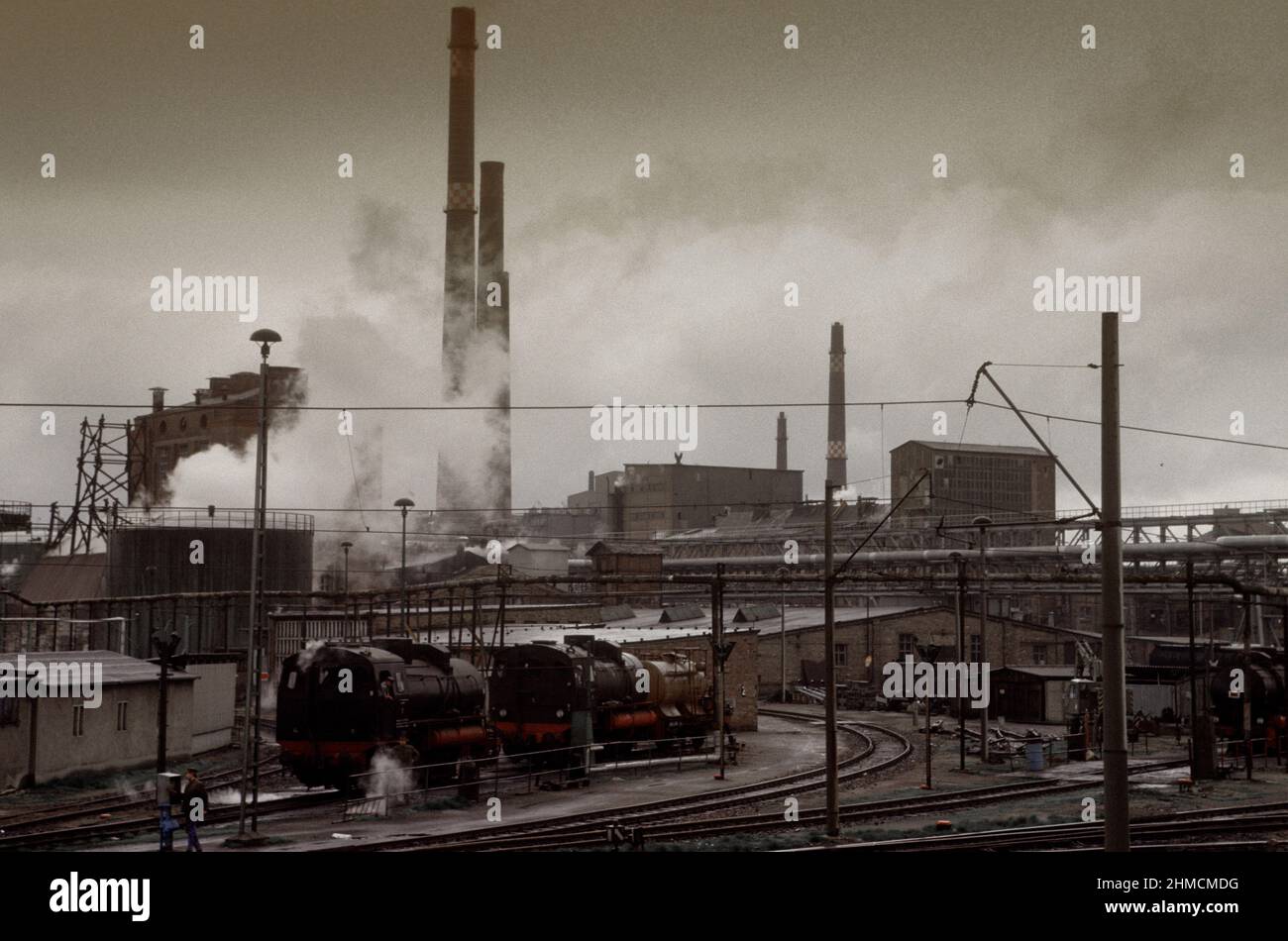 Allemagne de l'est pollution a bitterfeld Mai 1990 Stock Photo - Alamy