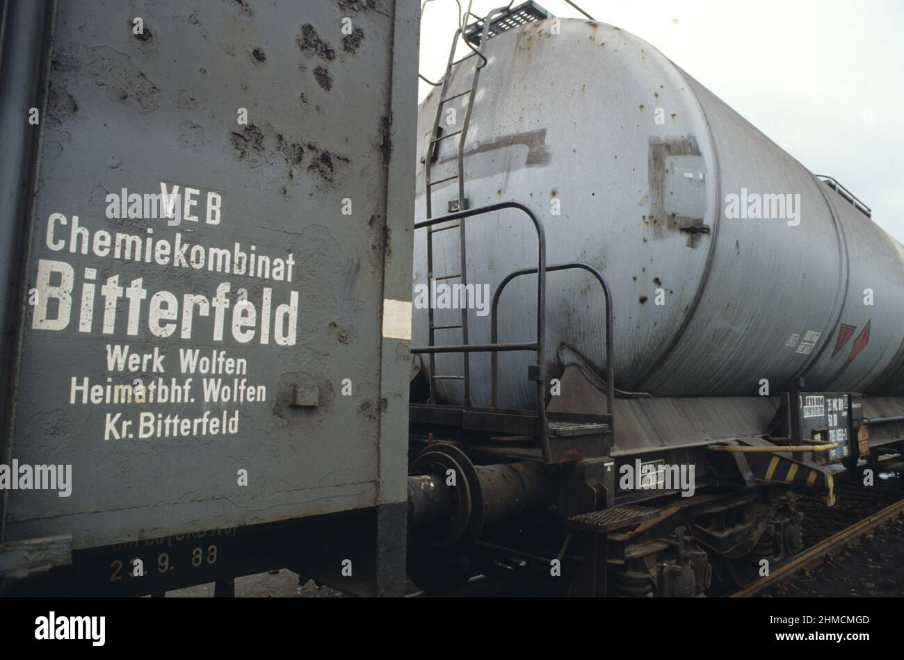 Allemagne de l'est pollution a bitterfeld Mai 1990 Stock Photo - Alamy