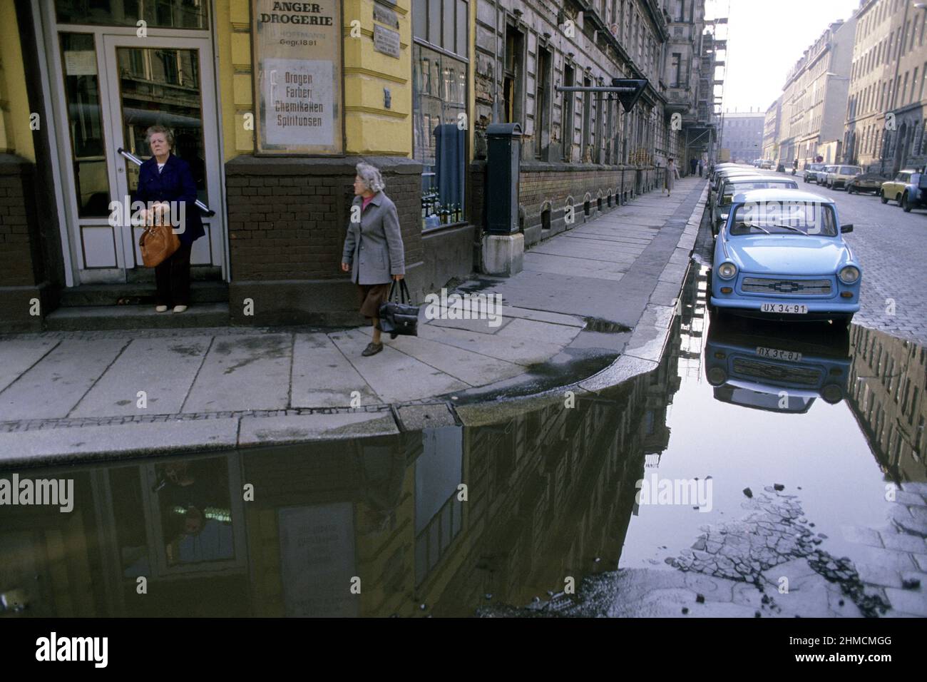 Allemagne de l'est pollution a leipzig Mai 1990 Stock Photo - Alamy