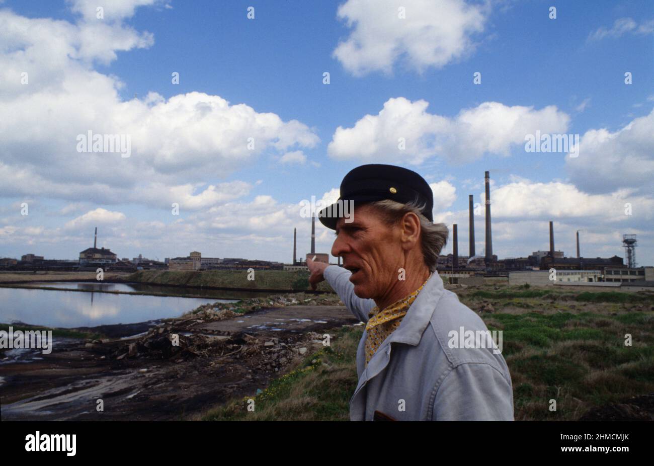 EAST GERMANY 1991 POLLUTION LAC Stock Photo - Alamy
