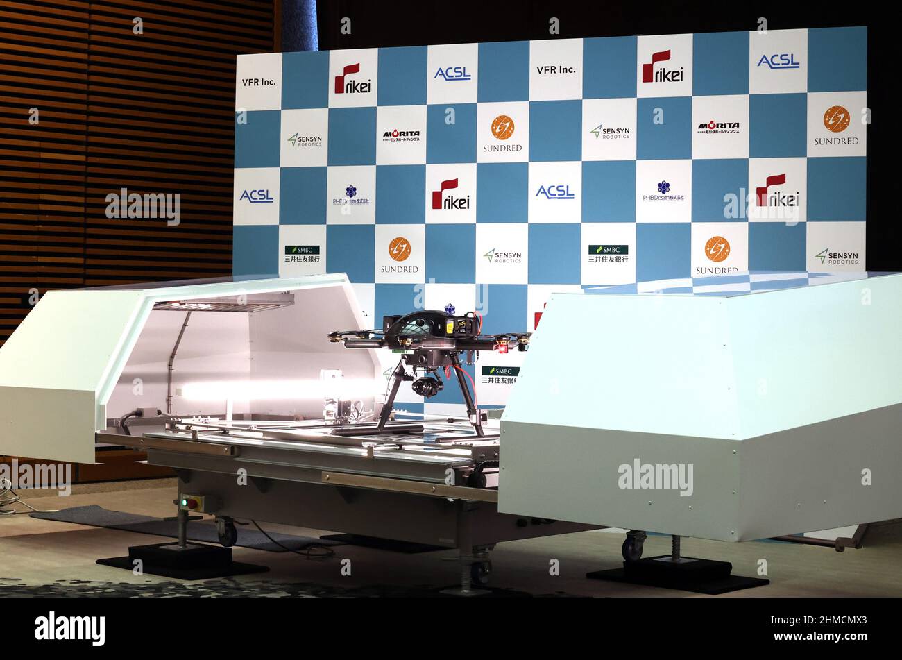 Tokyo, Japan. 9th Feb, 2022. Japanese drone maker ACSL and PC maker ...
