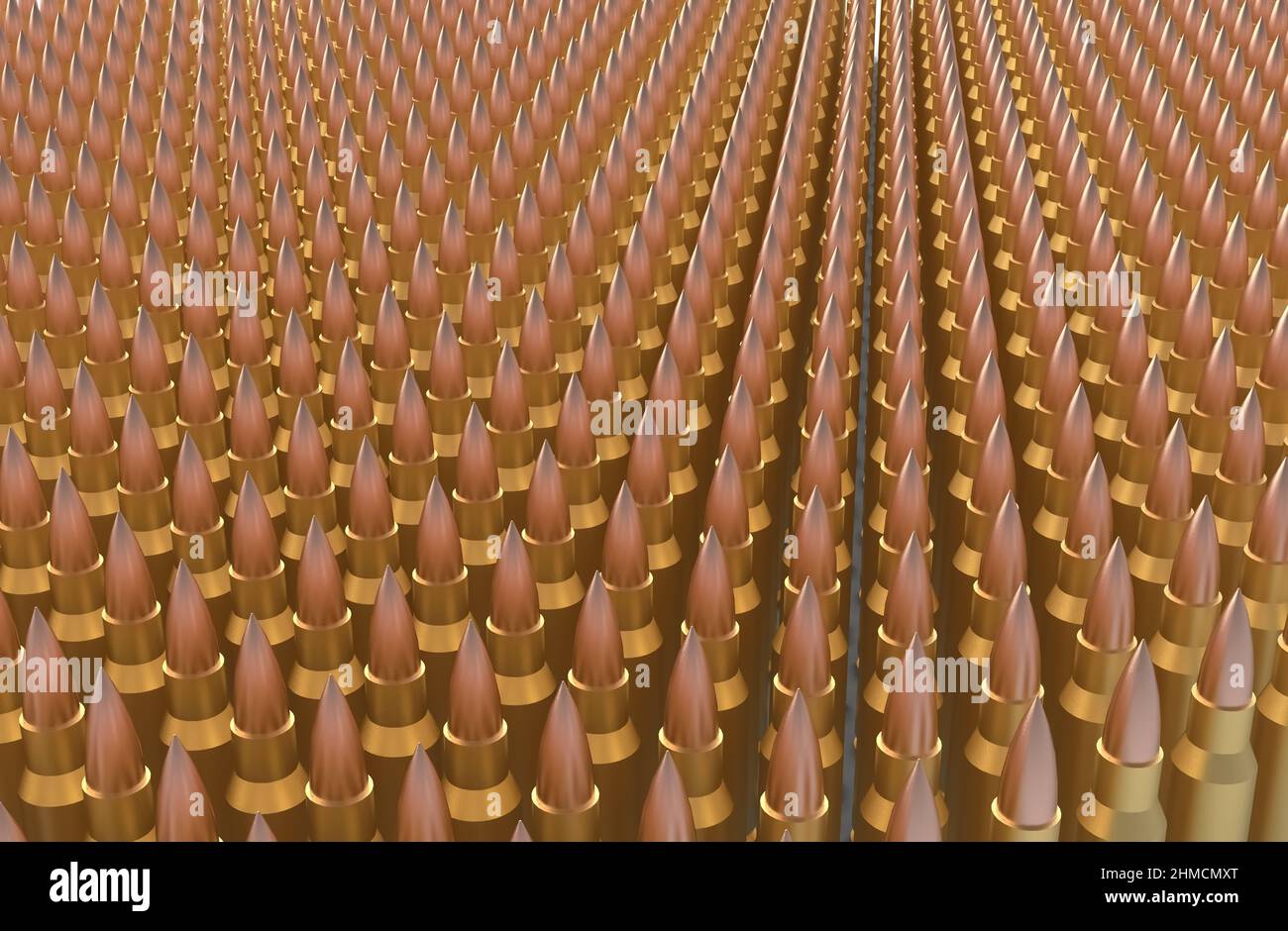 Isolated 50 cal bullets 3d illustration Stock Photo - Alamy