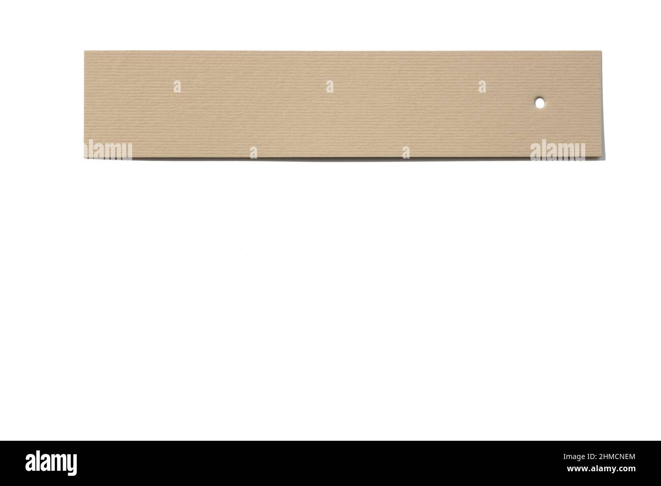 Brand rectangular tag made of cardboard for items with tiny hole in ...