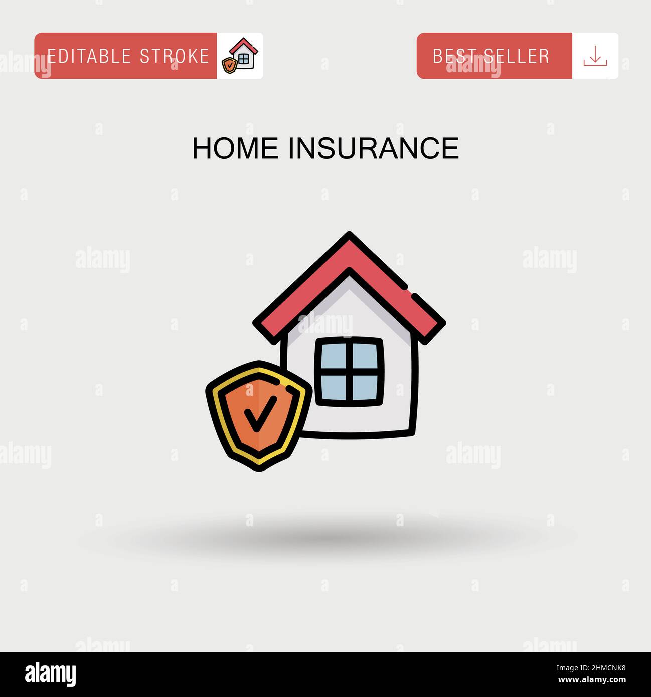 Home insurance Simple vector icon Stock Vector Image & Art - Alamy