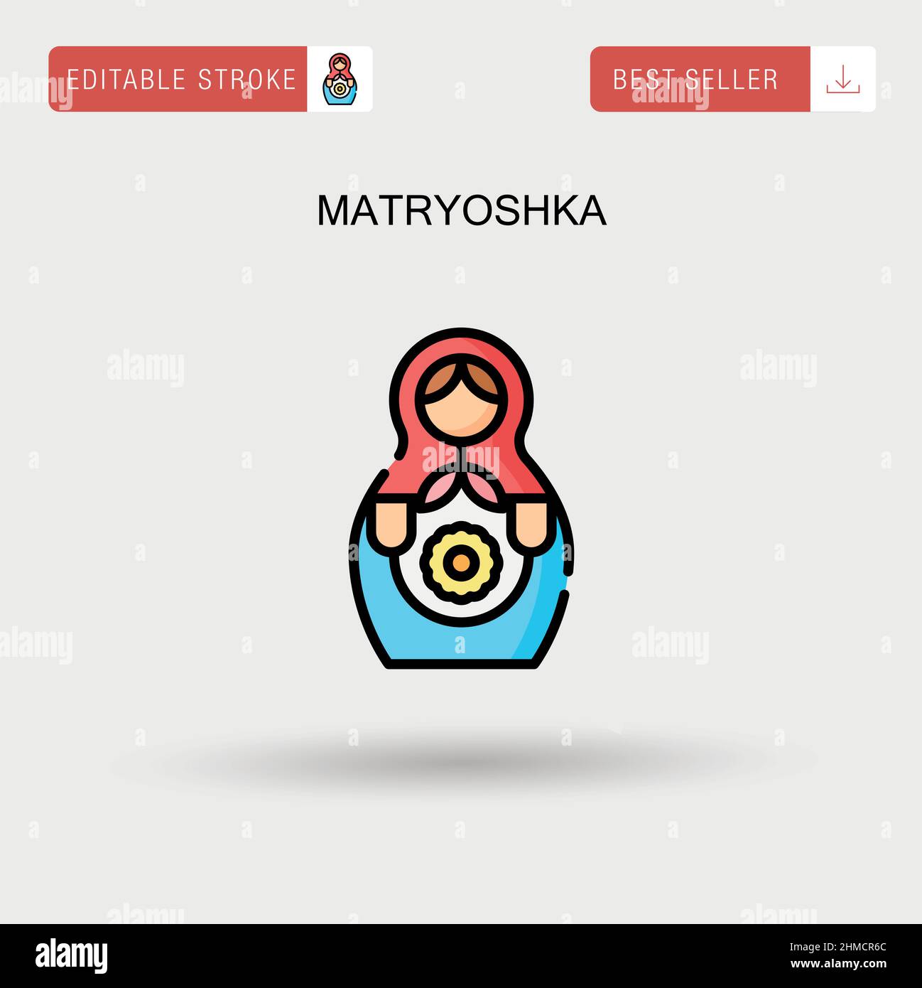 Russian matryoshka dolls in Stock Vector Images - Alamy