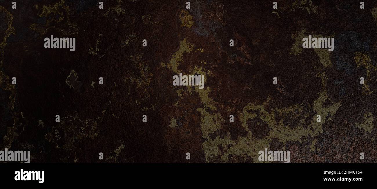 Oxidized Rust Eaten Wall Rusty Dark Brown Colors Texture Background ...