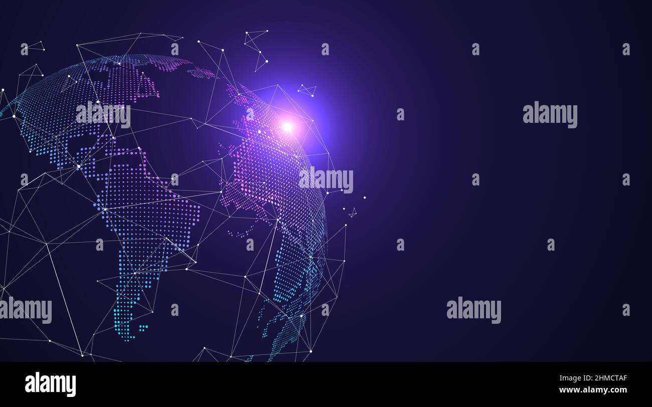 3D earth graphic symbolizing global trade, vector illustration Stock ...
