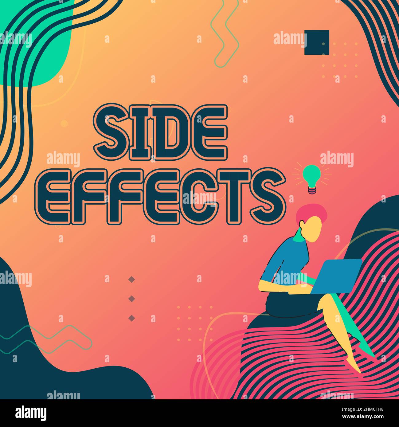 Hand writing sign Side Effects. Business concept An unintended negative ...