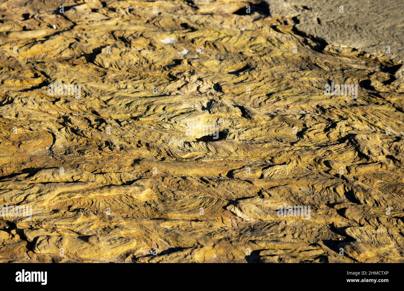 Ancient blocks of sandstone masonry used in constructing the pier for ...