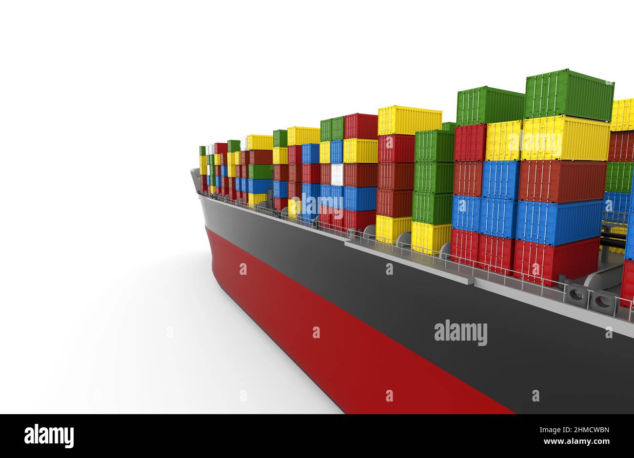 boat model international trade illustration 3d Stock Photo - Alamy