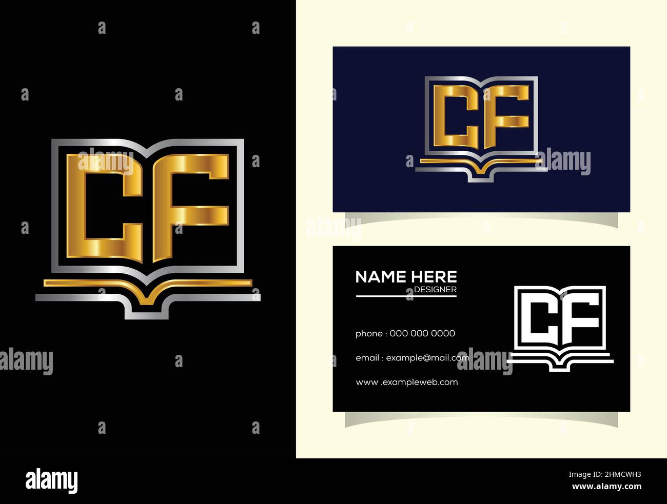 Initial Monogram Letter C F Logo Design. Graphic Alphabet Symbol For ...