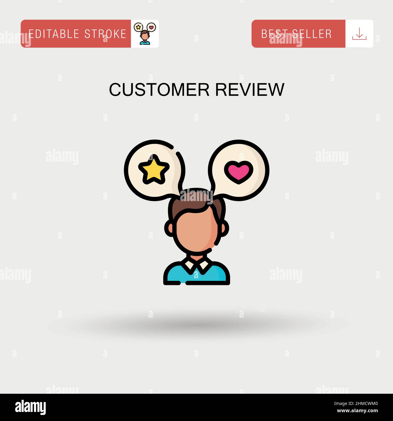 Customer experience satisfaction review Stock Vector Images - Alamy