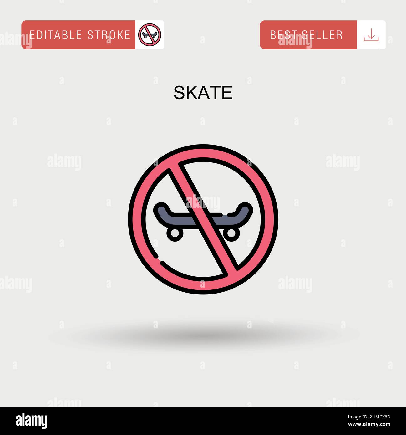 Vector illustration cartoon boy skating hi-res stock photography and ...