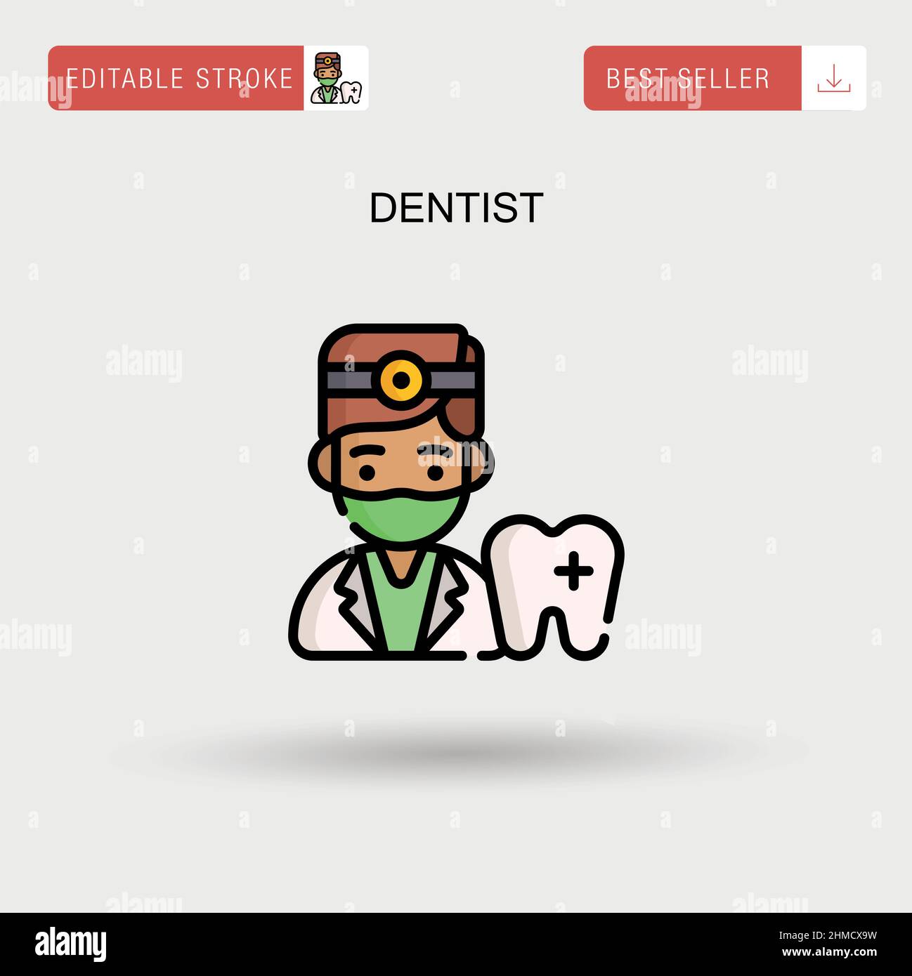 Young professional woman dentist Stock Vector Images - Alamy