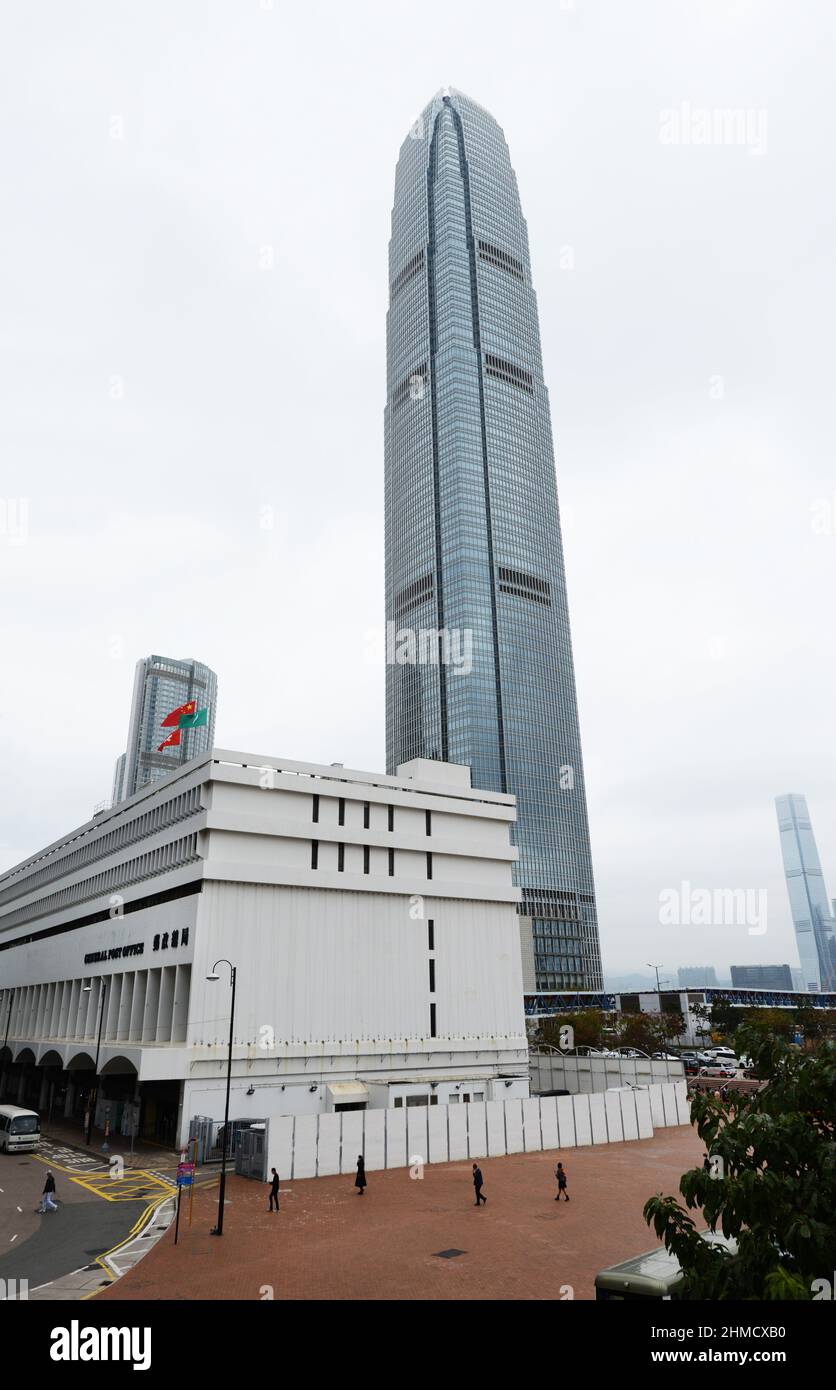 The iconic General Post Office building and the IFC tower behind it ...